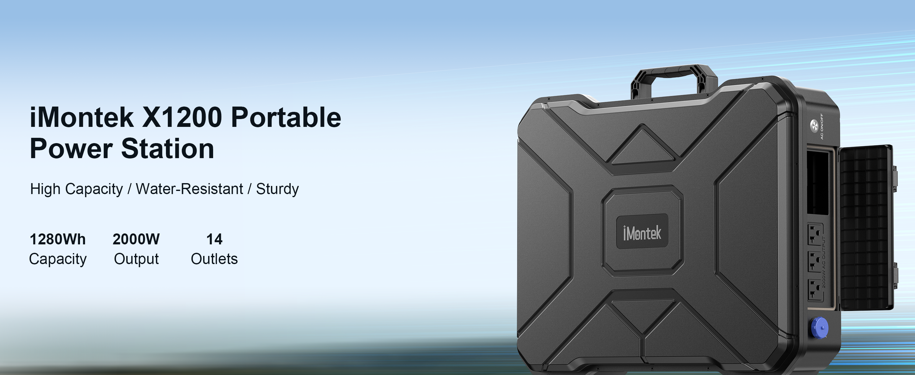 MONTEK Solar Generator 1000W Portable Power Station For Home Outdoor ...